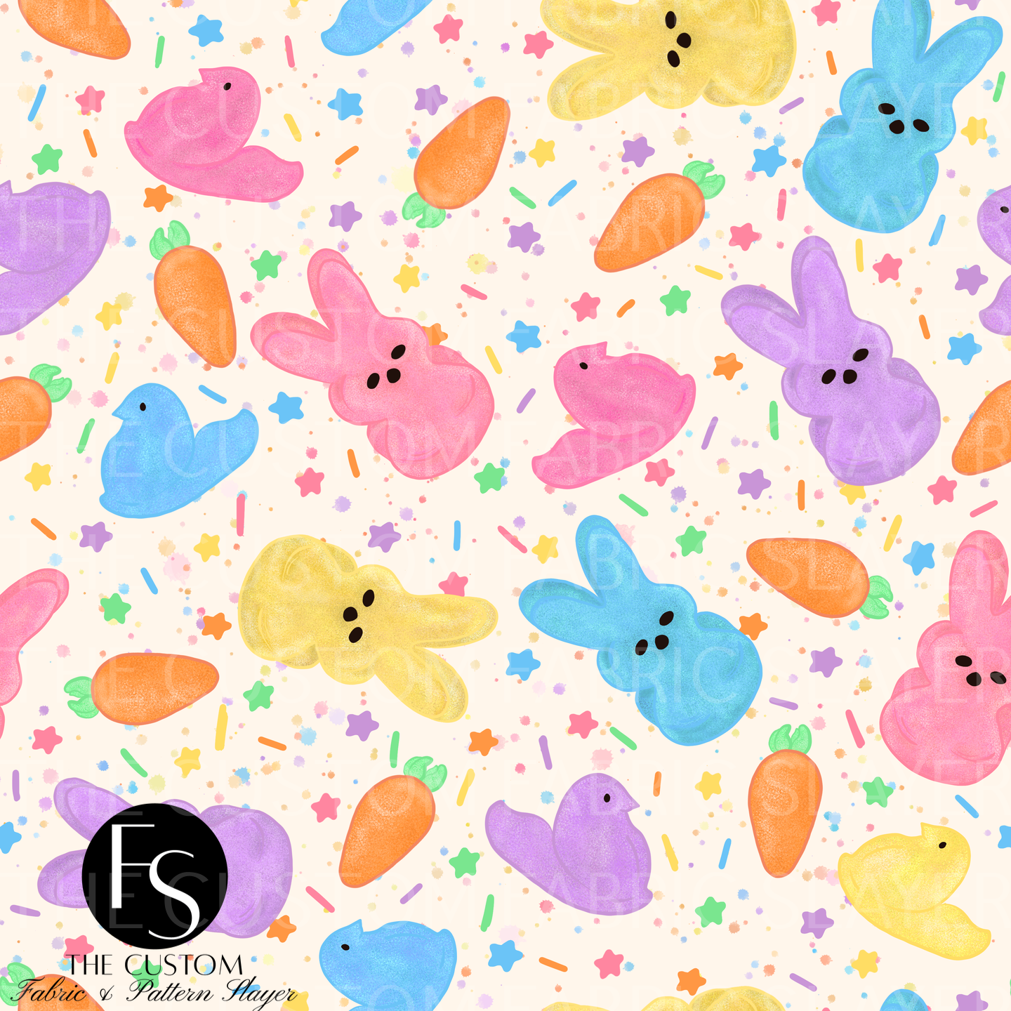 Easter Peeps A - LYSSDOODLES – The Custom Fabric Slayer