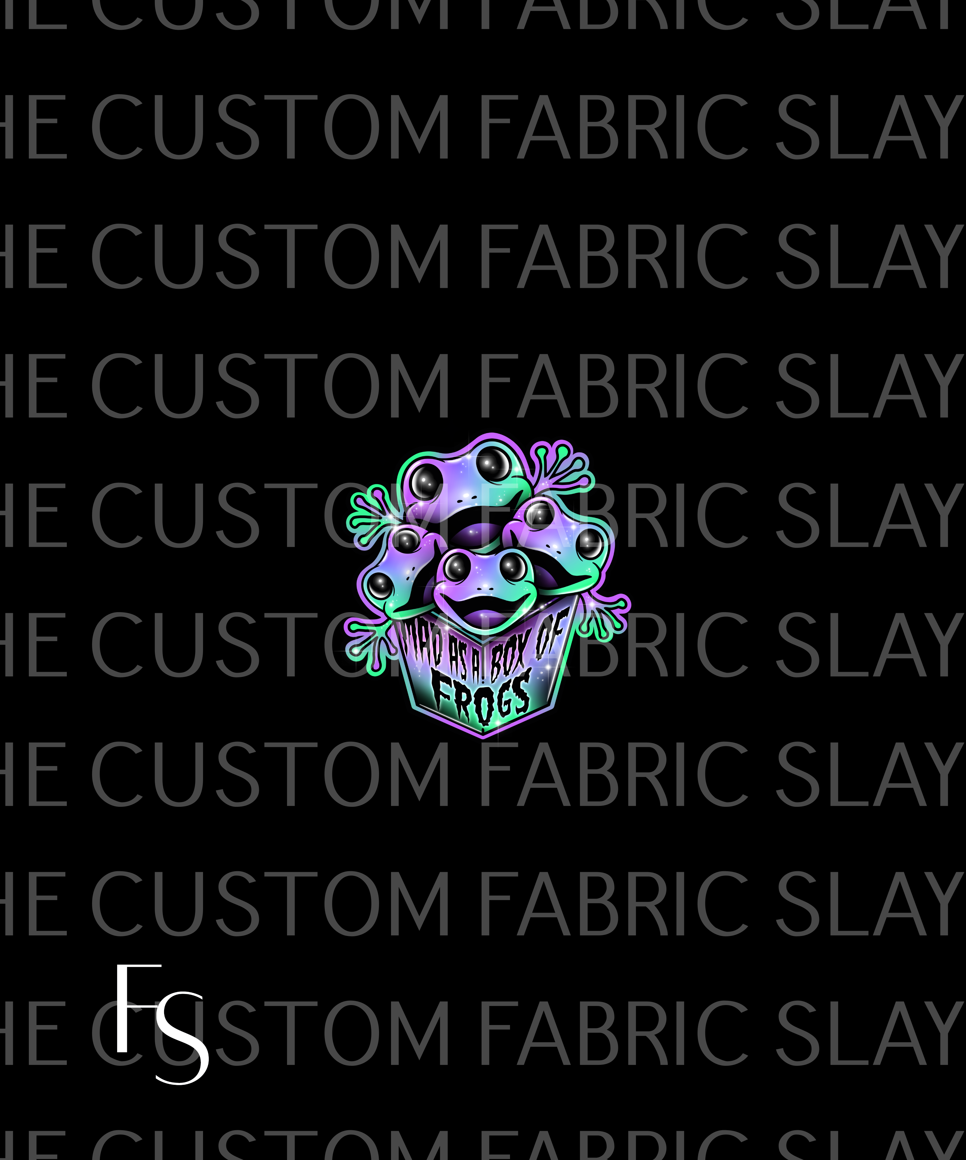 Box of frogs - BECCAWATKINS Panel – The Custom Fabric Slayer