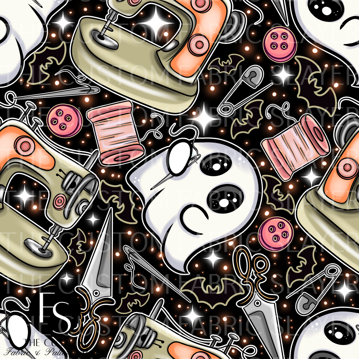 Spooky Sewing - ILLUMINATEDINKDIGITAL – The Custom Fabric Slayer