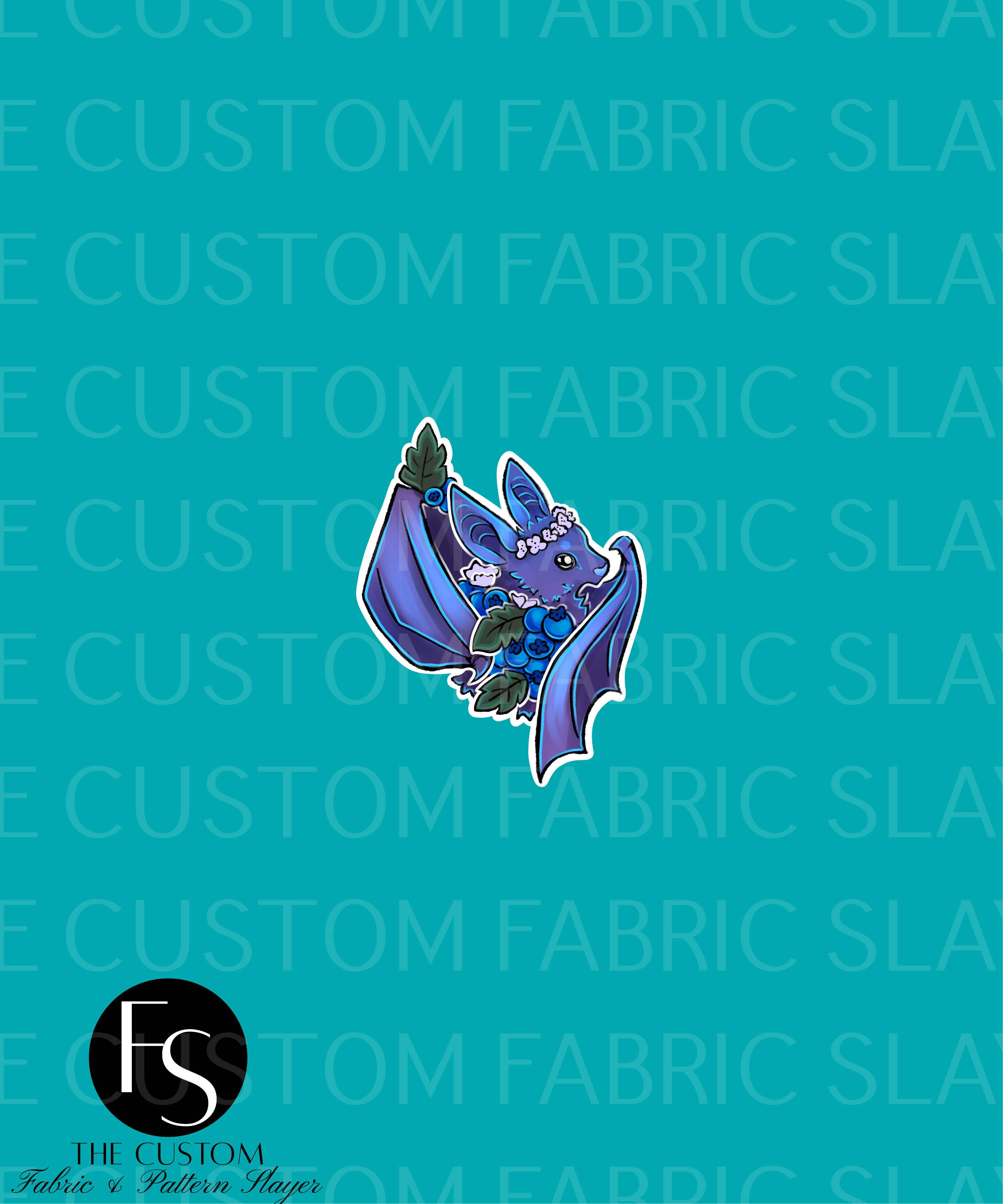 Blueberry Bats C - HEXREJECT Panel – The Custom Fabric Slayer
