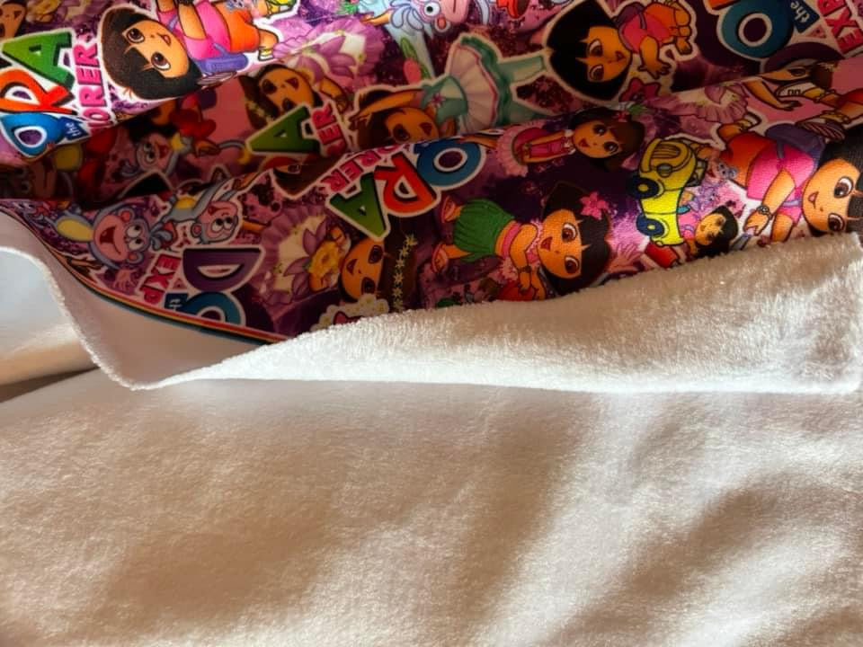 Polyester brushed french Terry - Dora - 6x6 Scale - RETAIL – The Custom ...