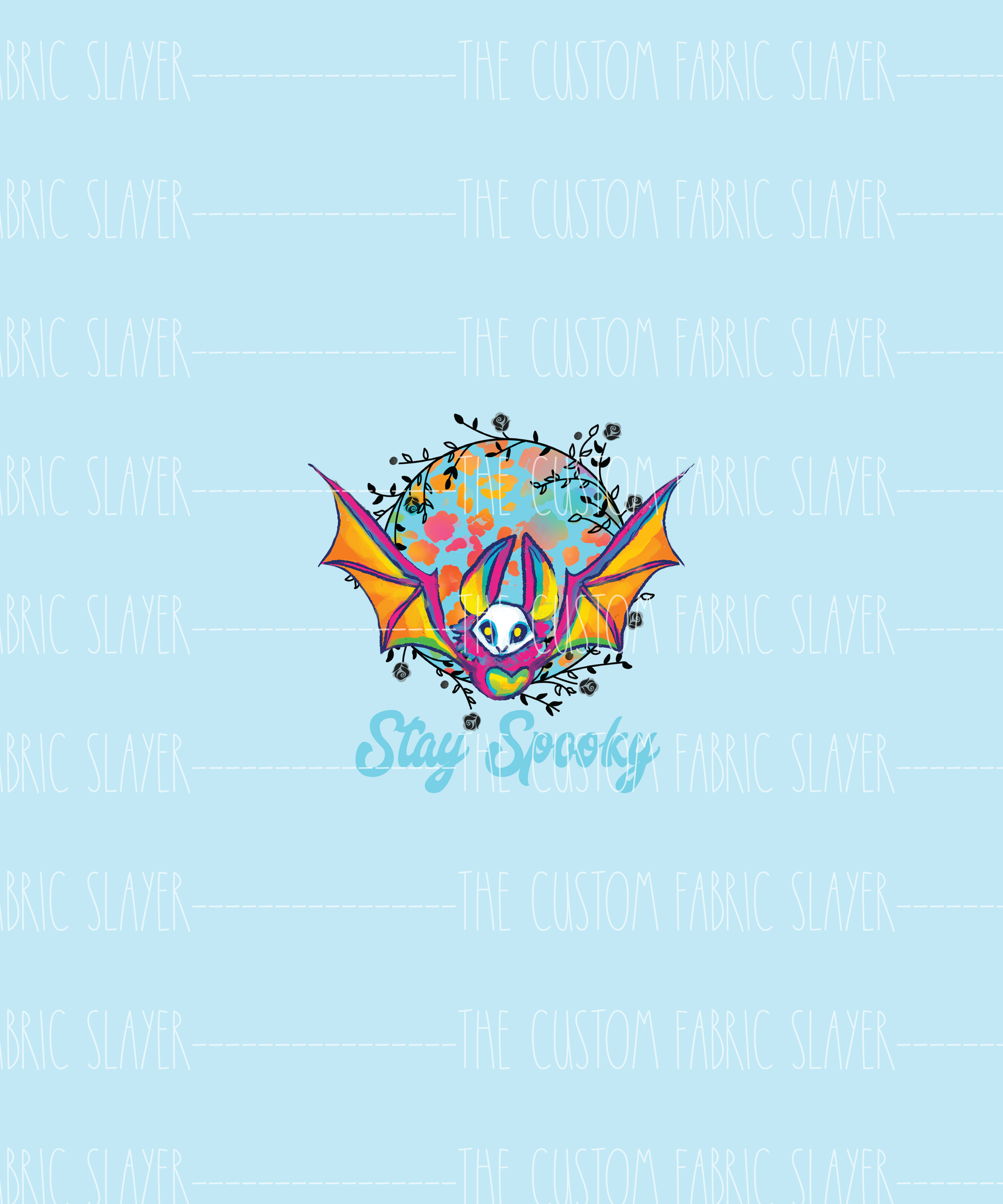 LF Stay Spooky Bat - HEXREJECT Panel – The Custom Fabric Slayer